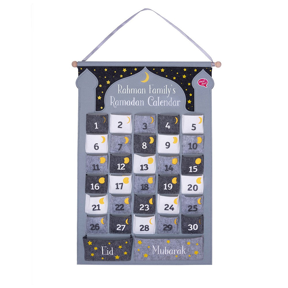 Ramadan Advent Calendar (Grey) - Personalised – Salam Occasions