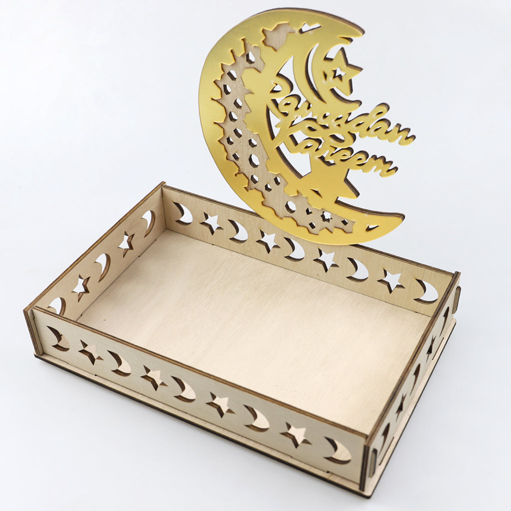 Wooden Craft Tray - Ramadan Kareem Gold – Salam Occasions