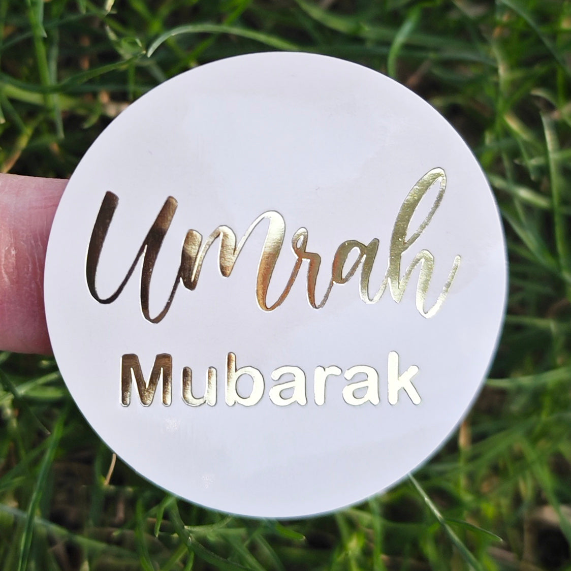 Umrah Mubarak Stickers - Gold Stamping Foil – Salam Occasions