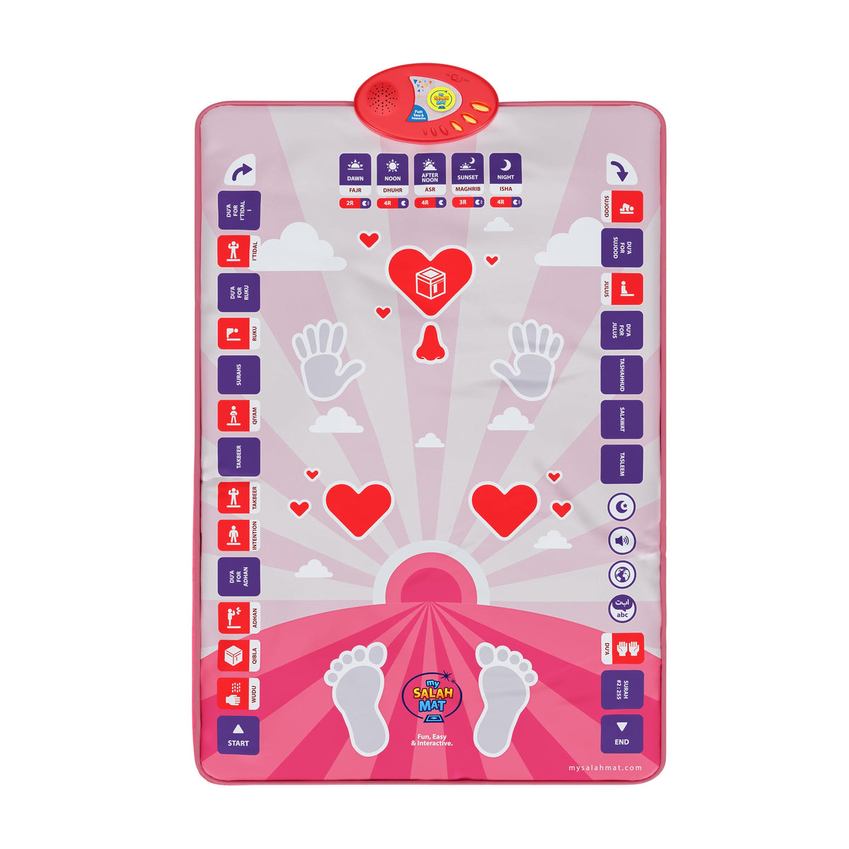 My Salah Mat - Smart Interactive Kids Prayer Mat - Pink – Salam Occasions