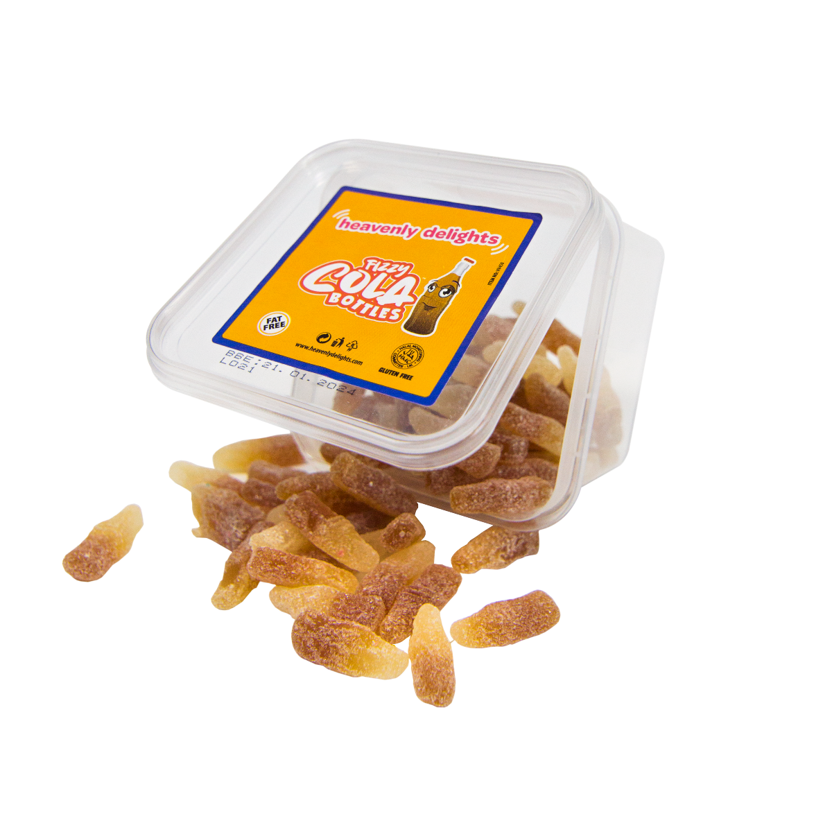 Fizzy Cola Bottles - Heavenly Delights - 140g Tub – Salam Occasions