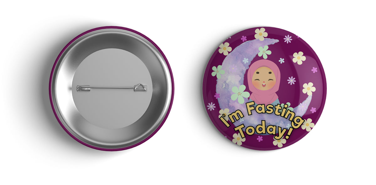 I'm Fasting Today Badge - Girl – Salam Occasions