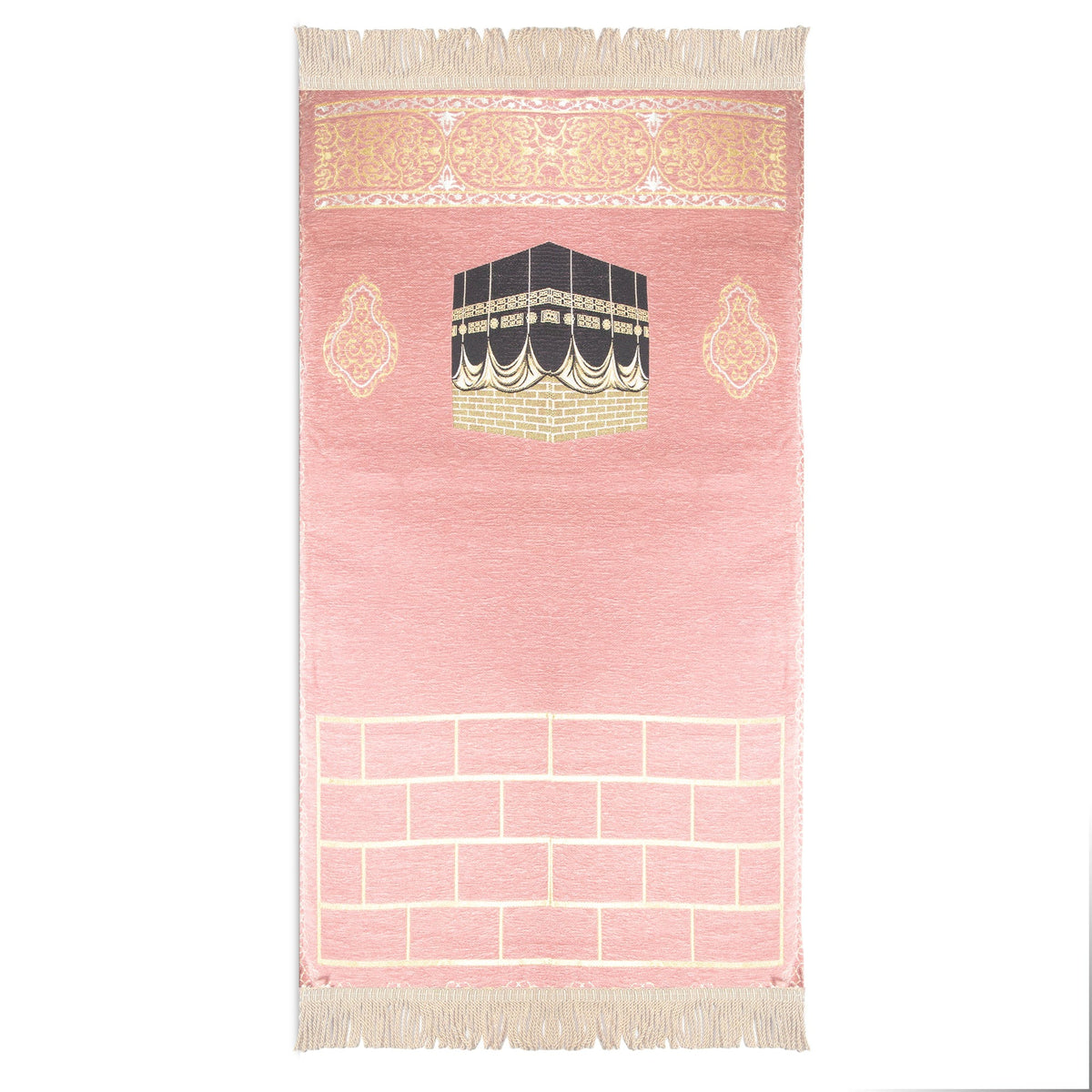 Luxury Extra Padded Salah Prayer Mat With Zip - Kaaba - Pink – Salam ...