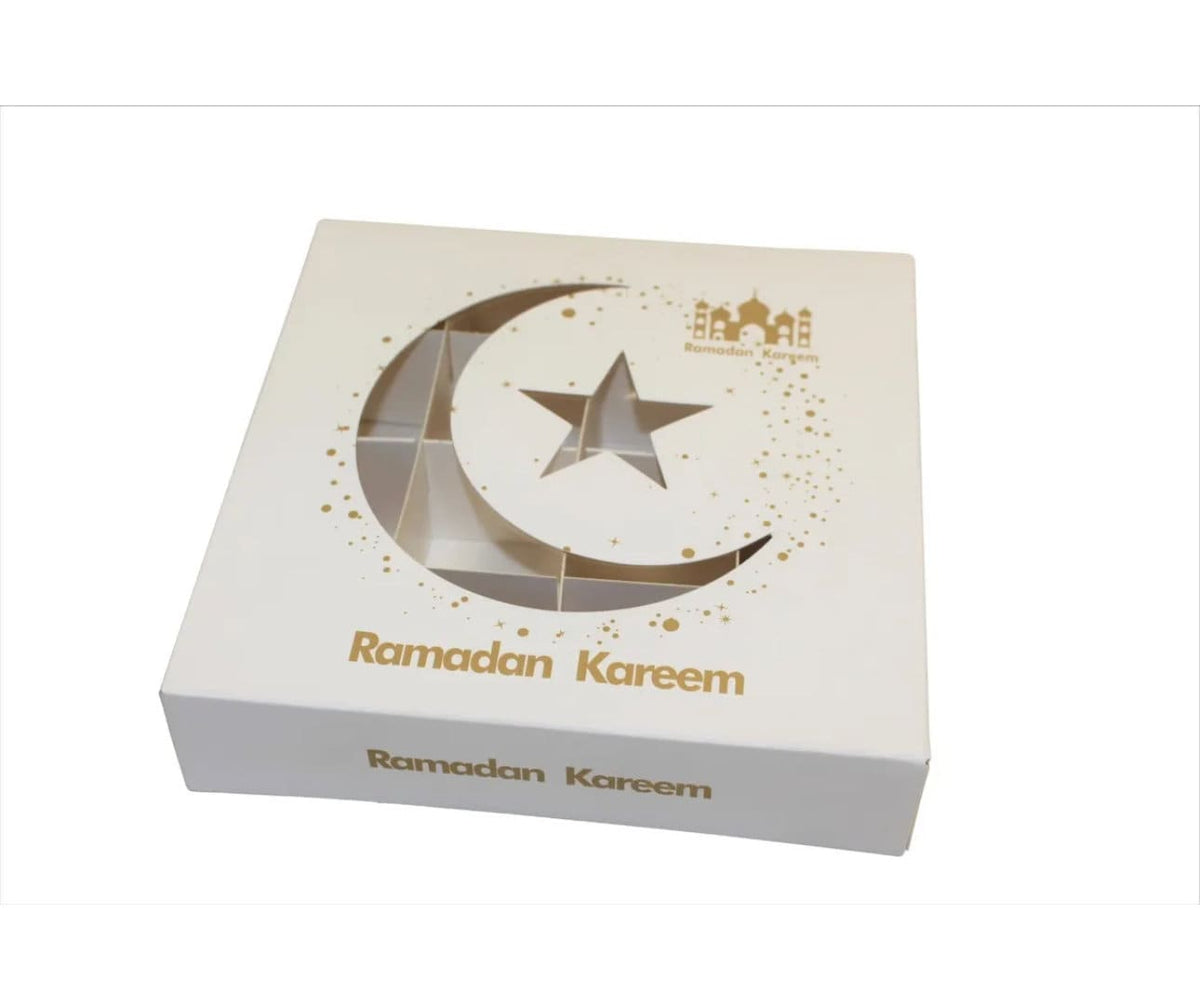 White & Gold Eid Mubarak Gift Box – Salam Occasions