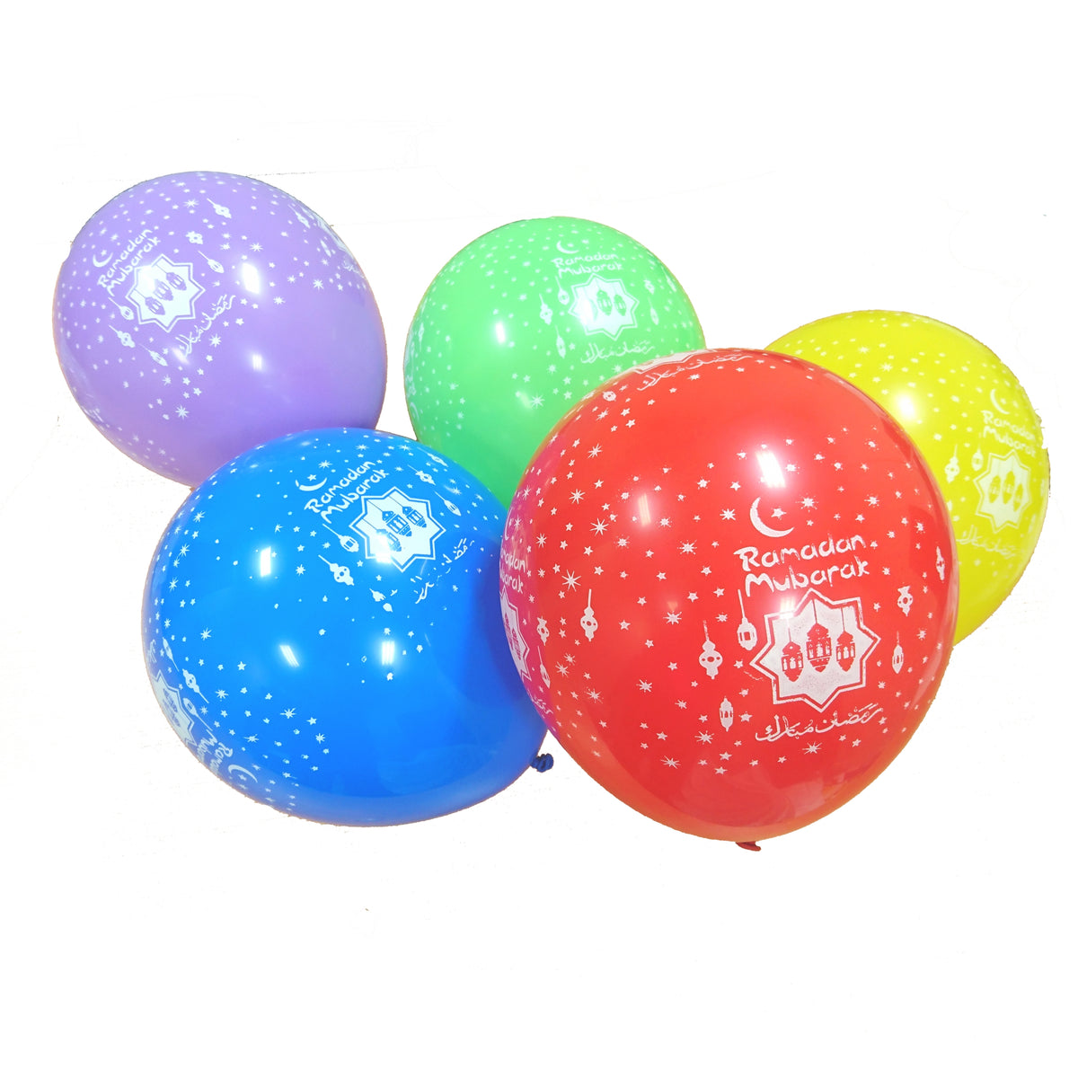 Ramadan Mubarak Multicolour Balloons (AG) – Salam Occasions